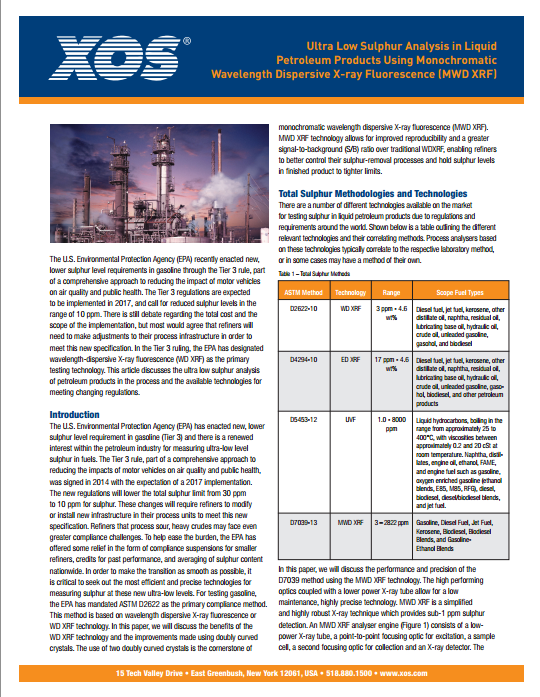 XOS: Best-in-Class XRF Analyzers